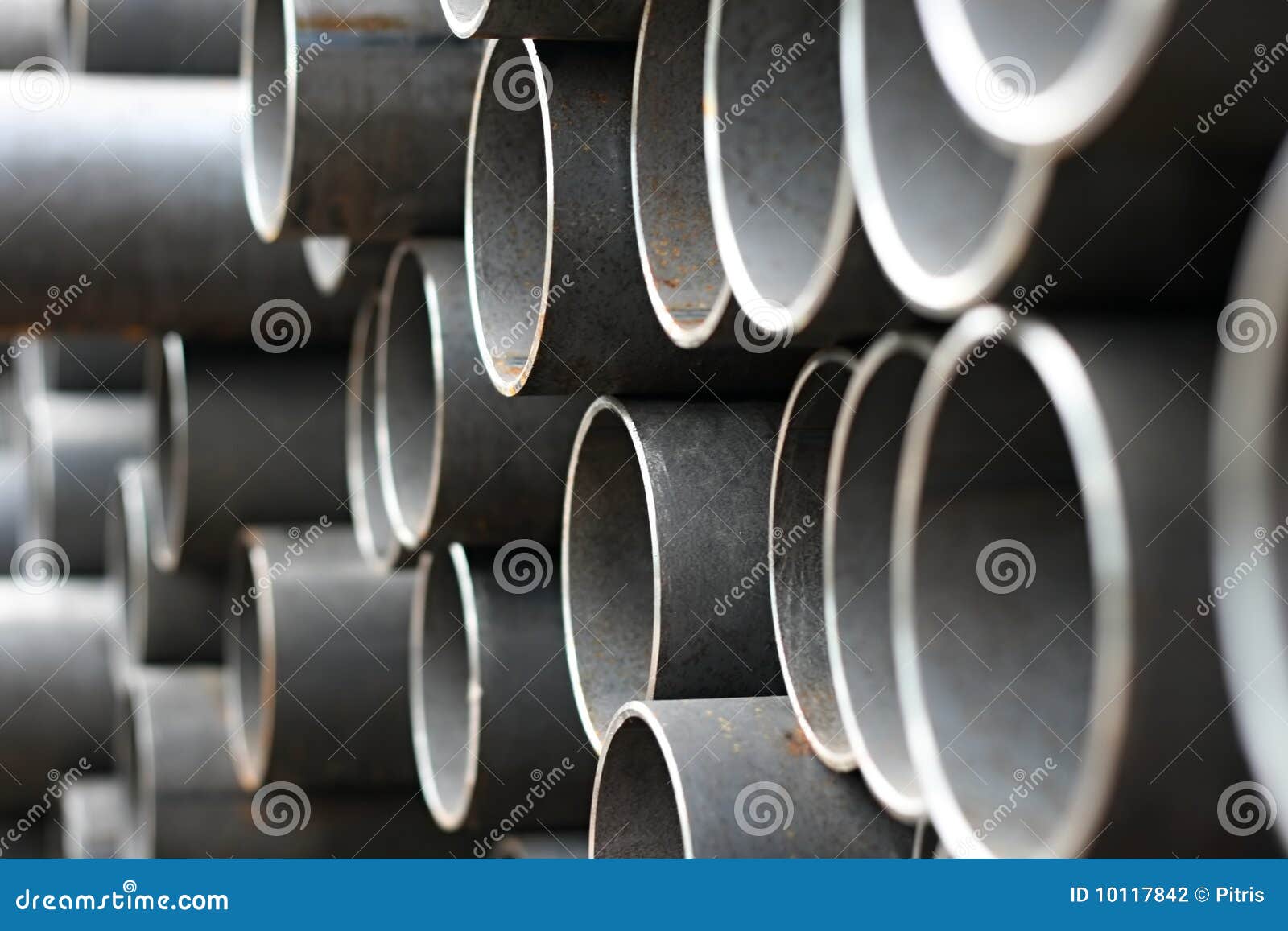 Metal Pipes Background On The Metal Wall Royalty-Free Stock Photography ...