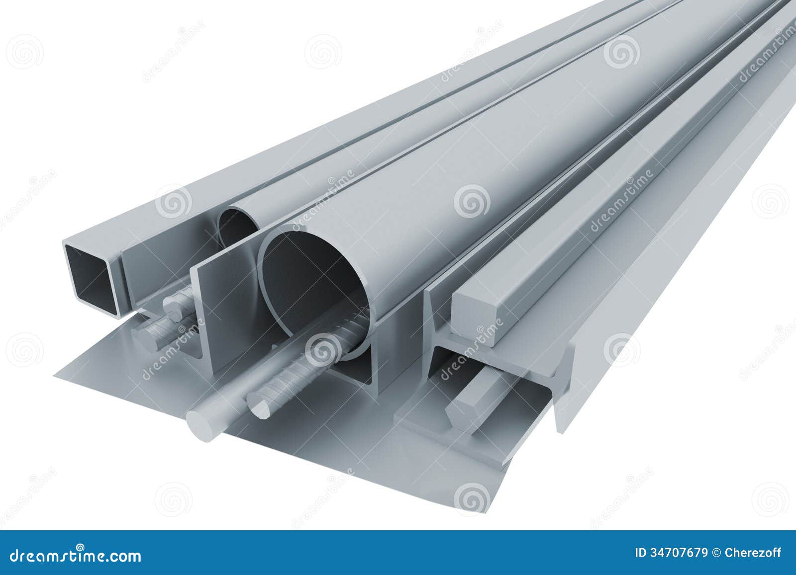 Metal Channels Or Steel Sections, Construction Reinforcing Materials ...