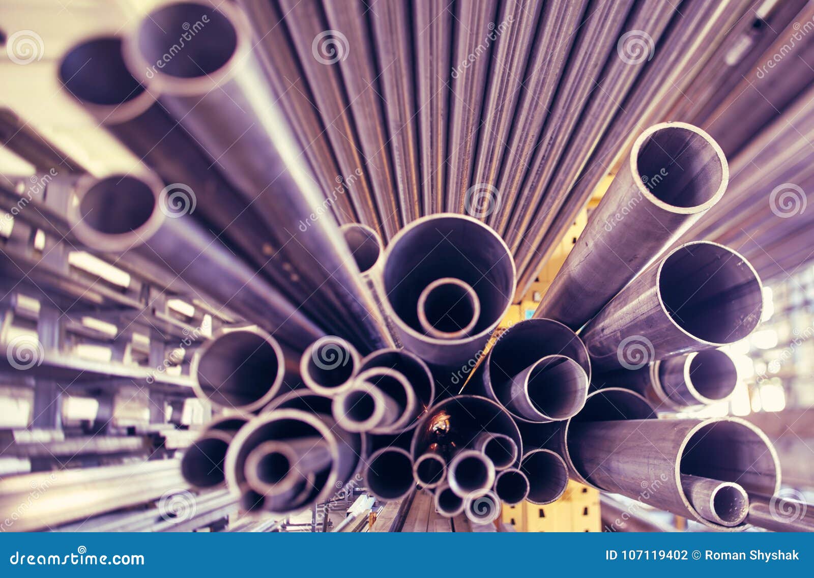 Metal pipes stock photo. Image of stack, iron, steel - 107119402