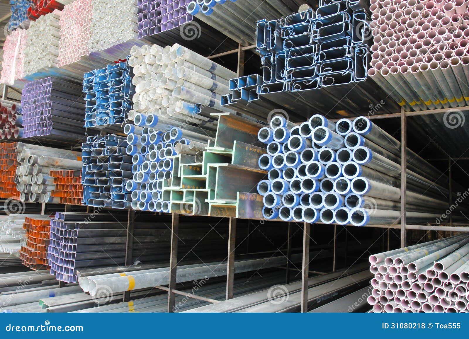 Metal pipes stock photo. Image of manufacture, joist - 31080218