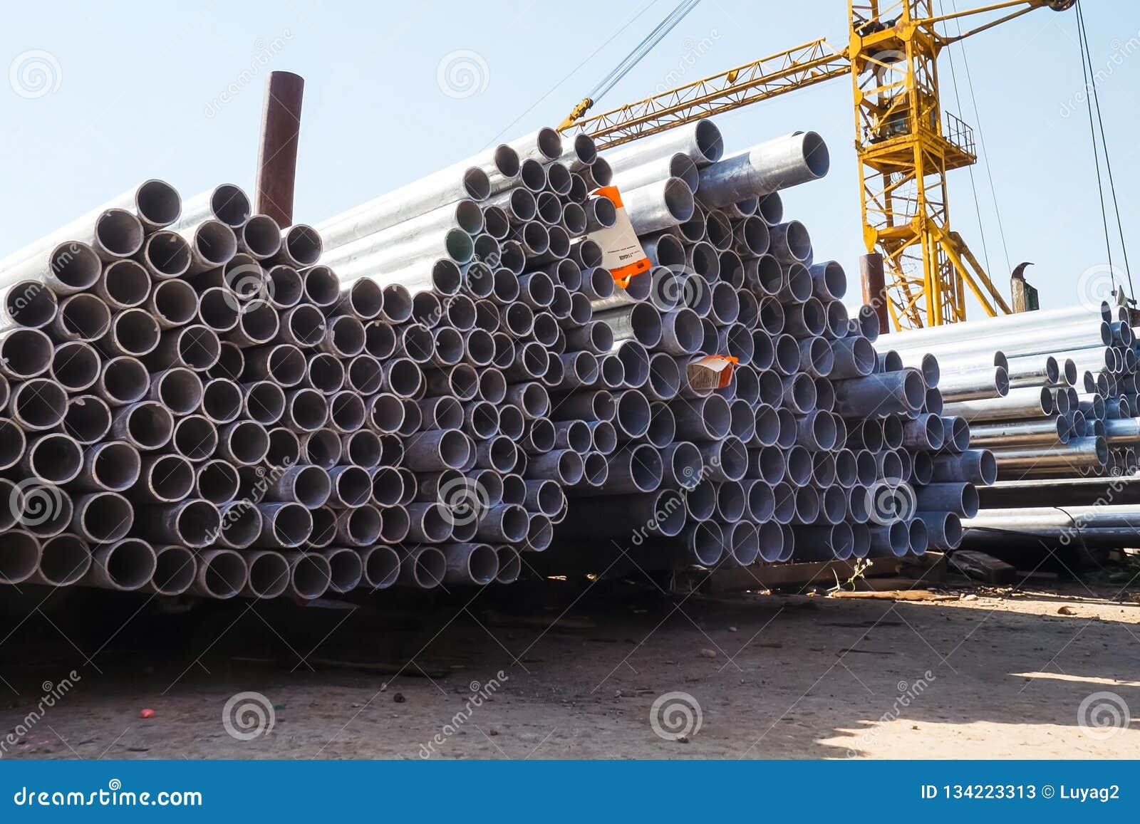 Warehouse of Metal Products Stock Image - Image of aluminum, industrial ...