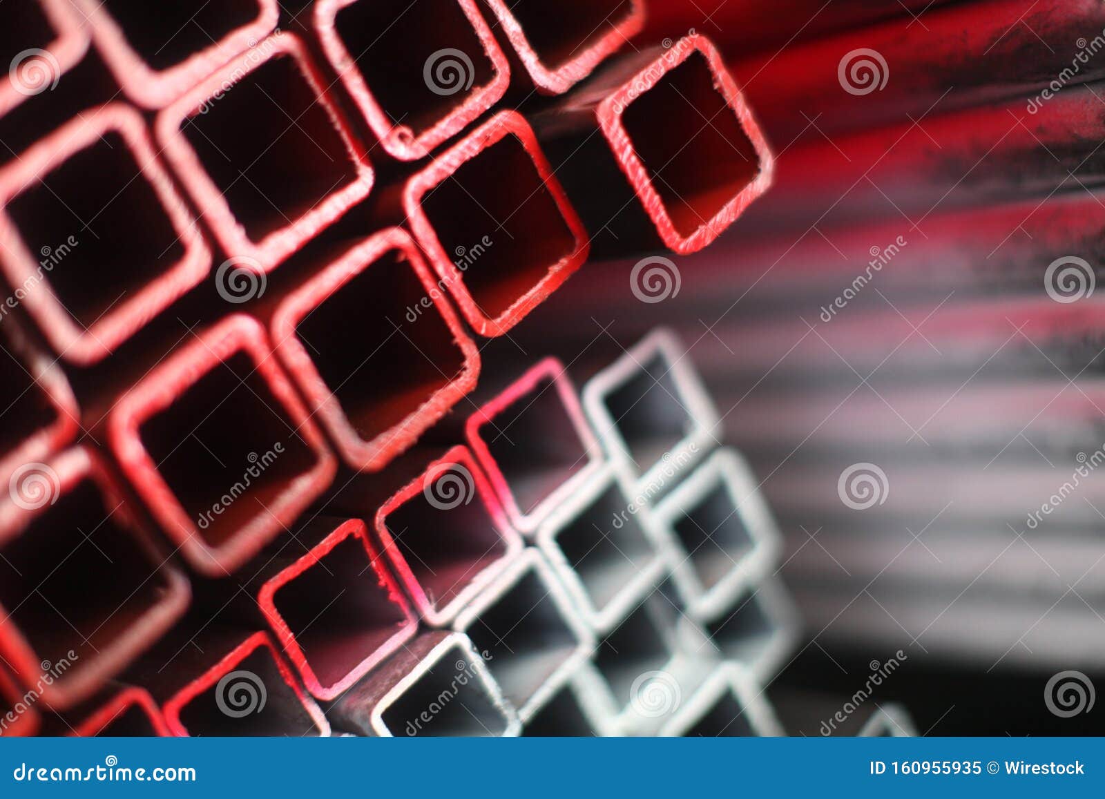 Metal piping stock image. Image of abstract, repetition - 160955935