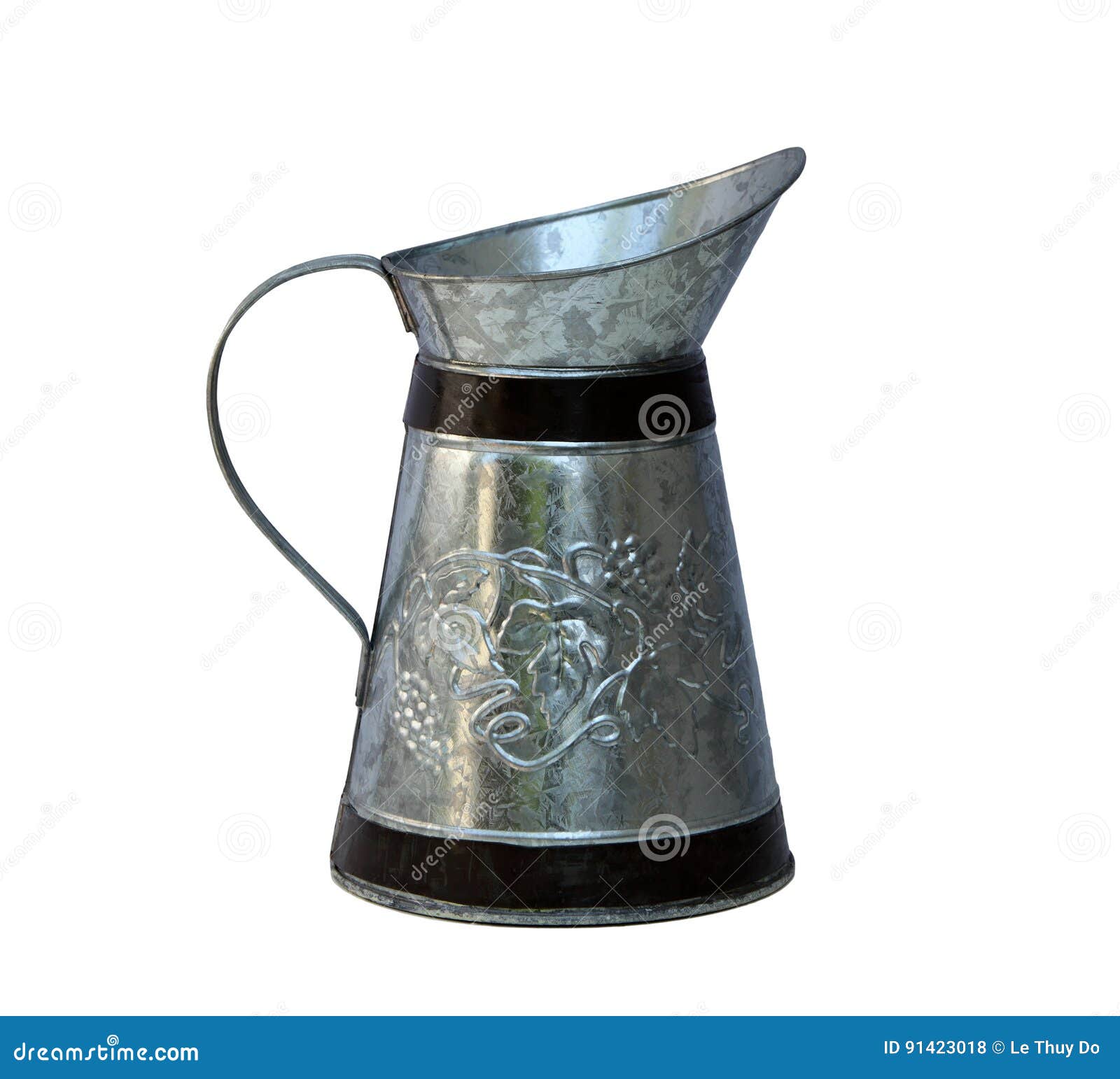 Metal Pitcher stock photo. Image of still, metal, shabby - 91423018
