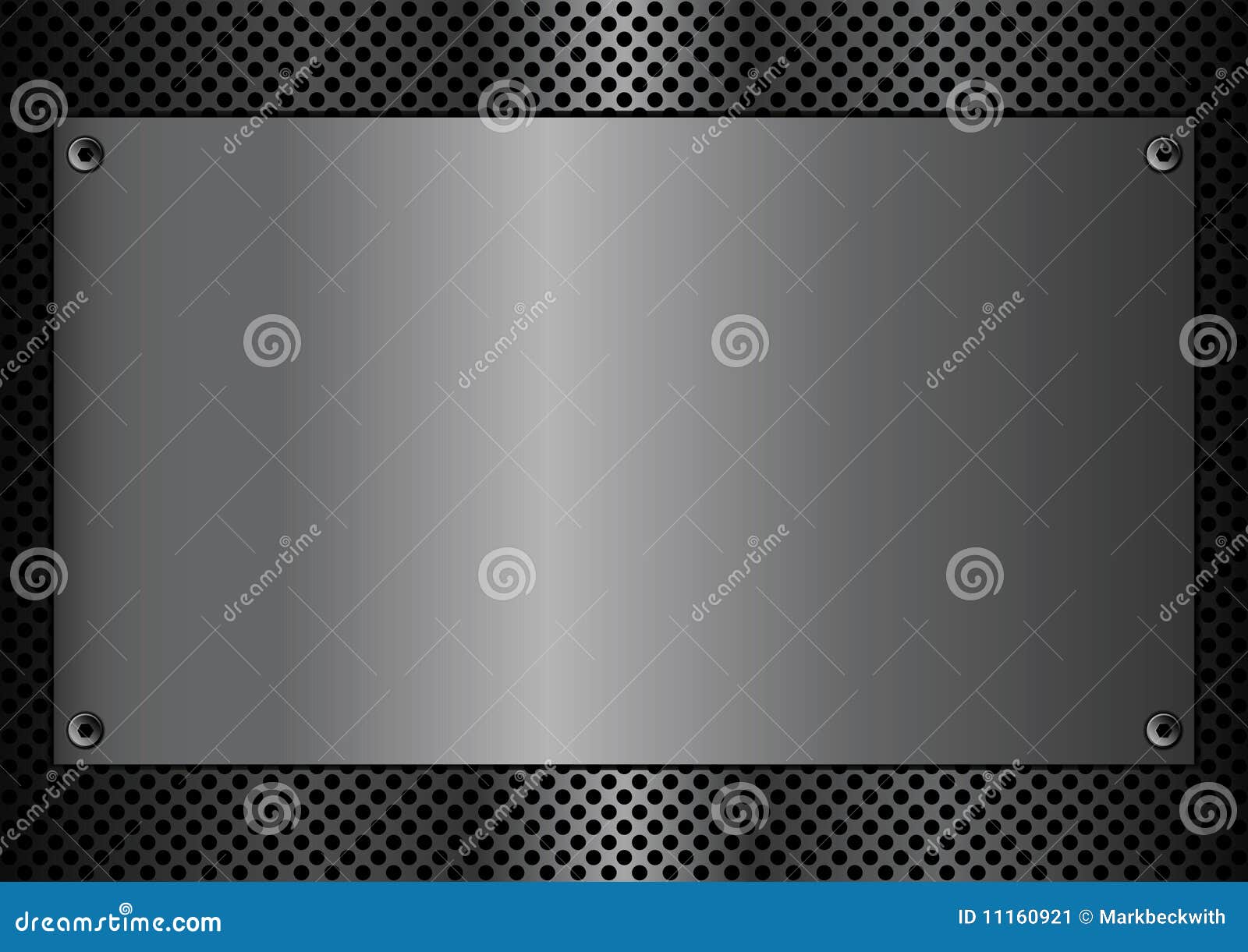 Metal plaque rectangle stock vector. Illustration of cover - 11160921