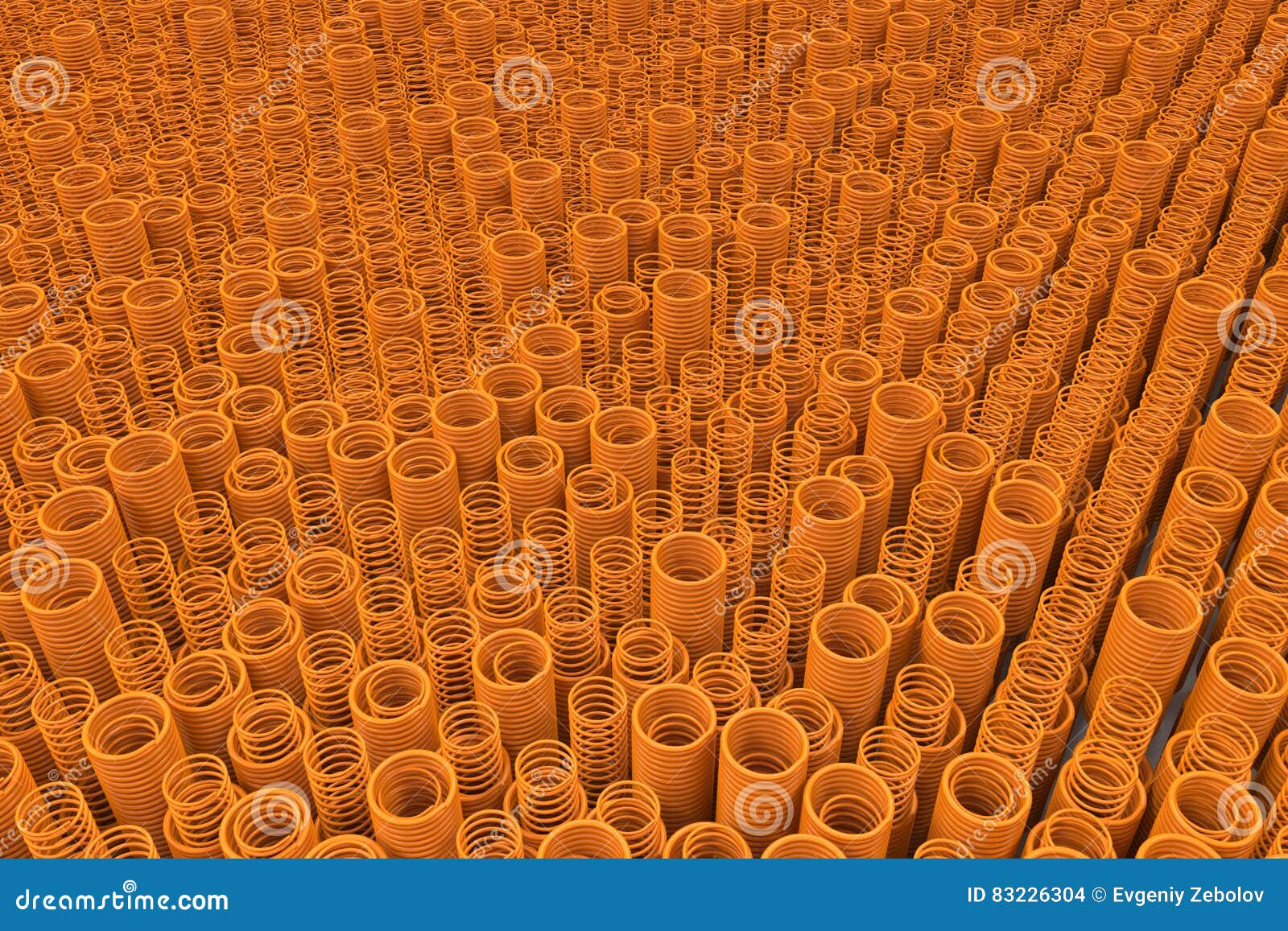Metal and Plastic Springs and Coils Stock Illustration - Illustration ...