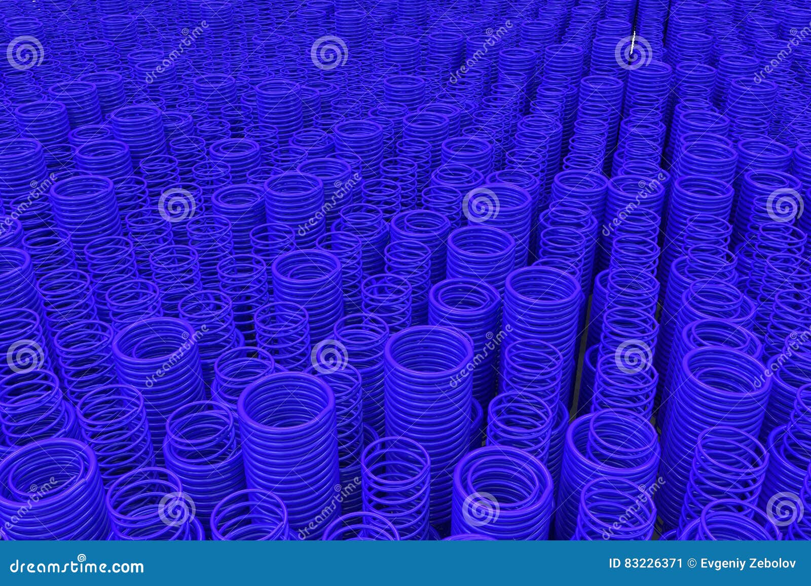 Metal and Plastic Springs and Coils Stock Illustration - Illustration ...