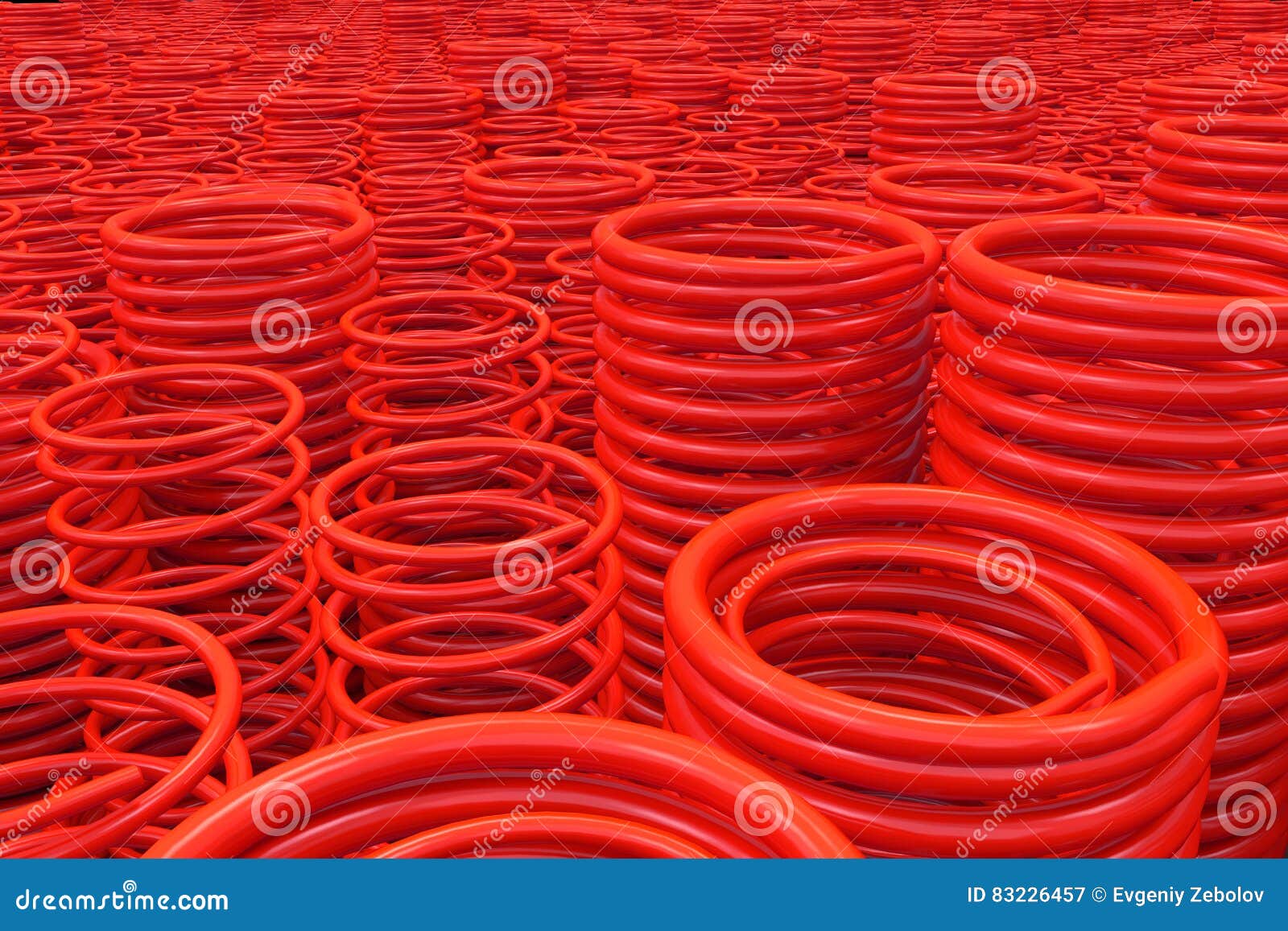 Metal and Plastic Springs and Coils Stock Illustration - Illustration ...
