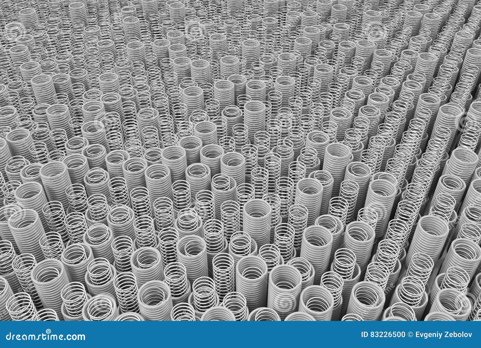 Metal and Plastic Springs and Coils Stock Illustration - Illustration ...