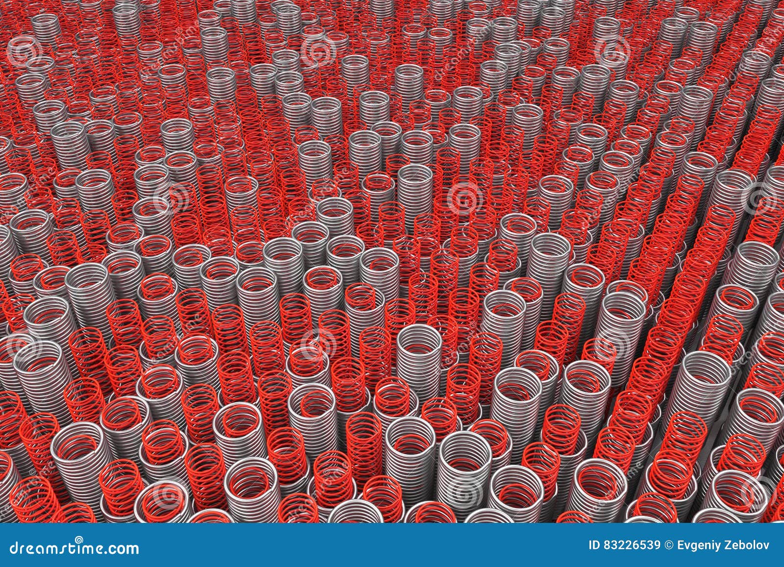 Metal and Plastic Springs and Coils Stock Illustration - Illustration ...