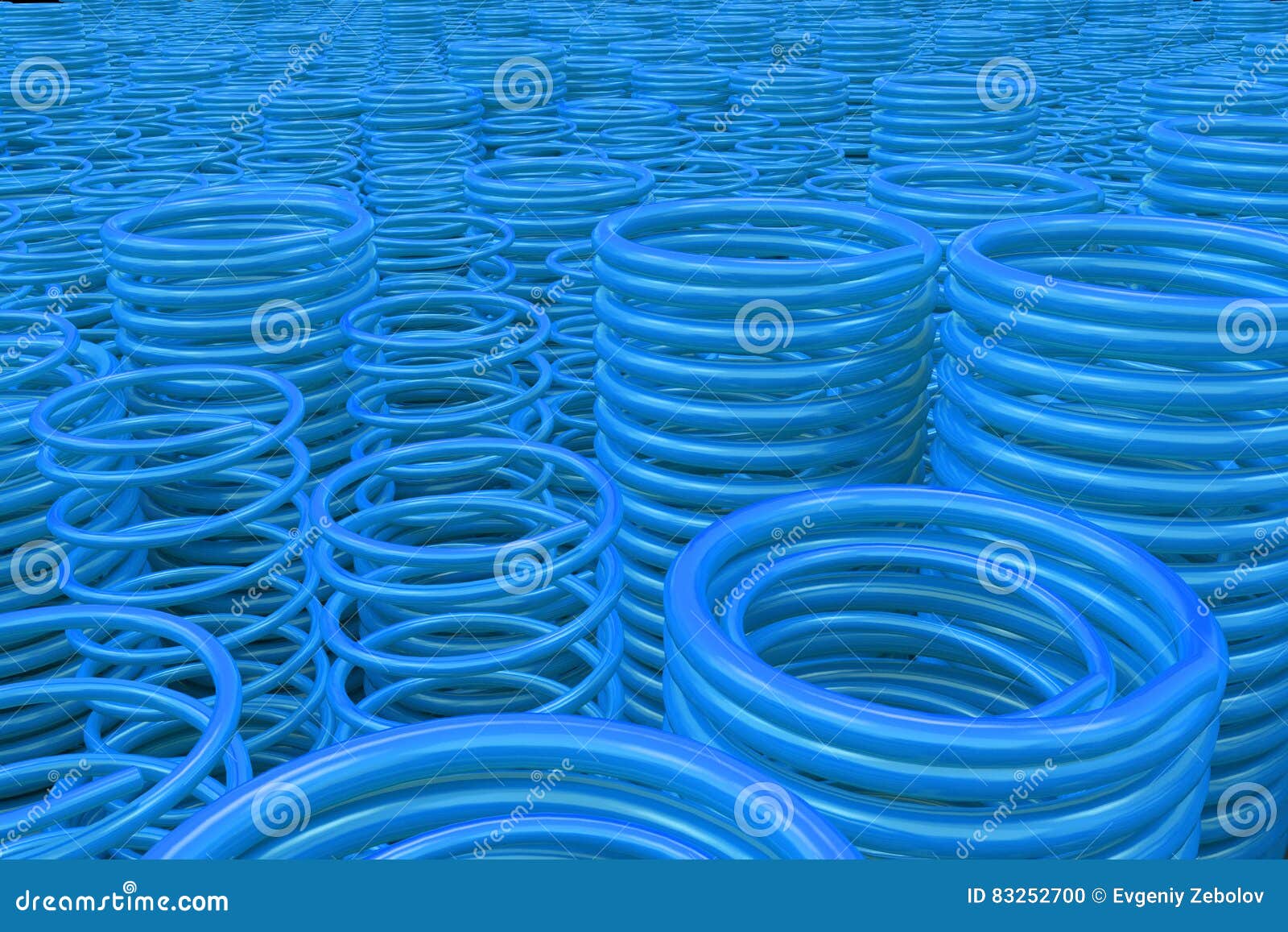 Metal and Plastic Springs and Coils Stock Illustration - Illustration ...