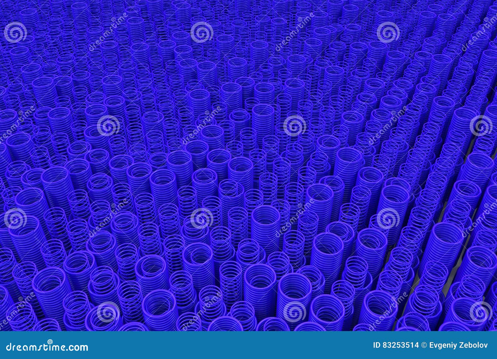 Metal and Plastic Springs and Coils Stock Illustration - Illustration ...