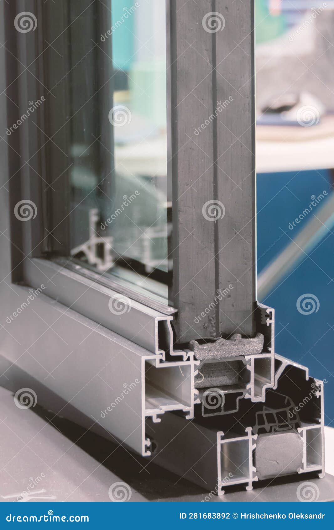 Metal-plastic Window in Section. Construction of a Metal-plastic Window ...
