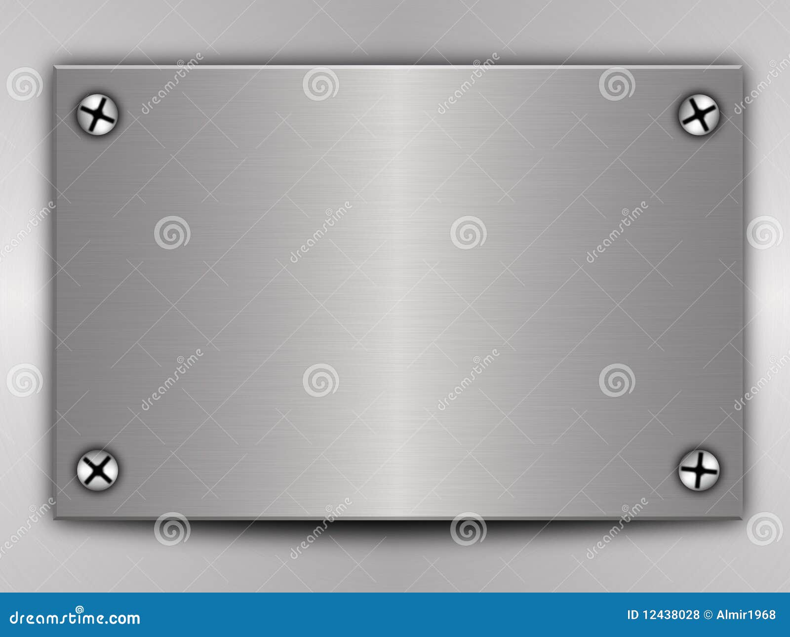 Metal plate stock illustration. Illustration of scratched - 12438028