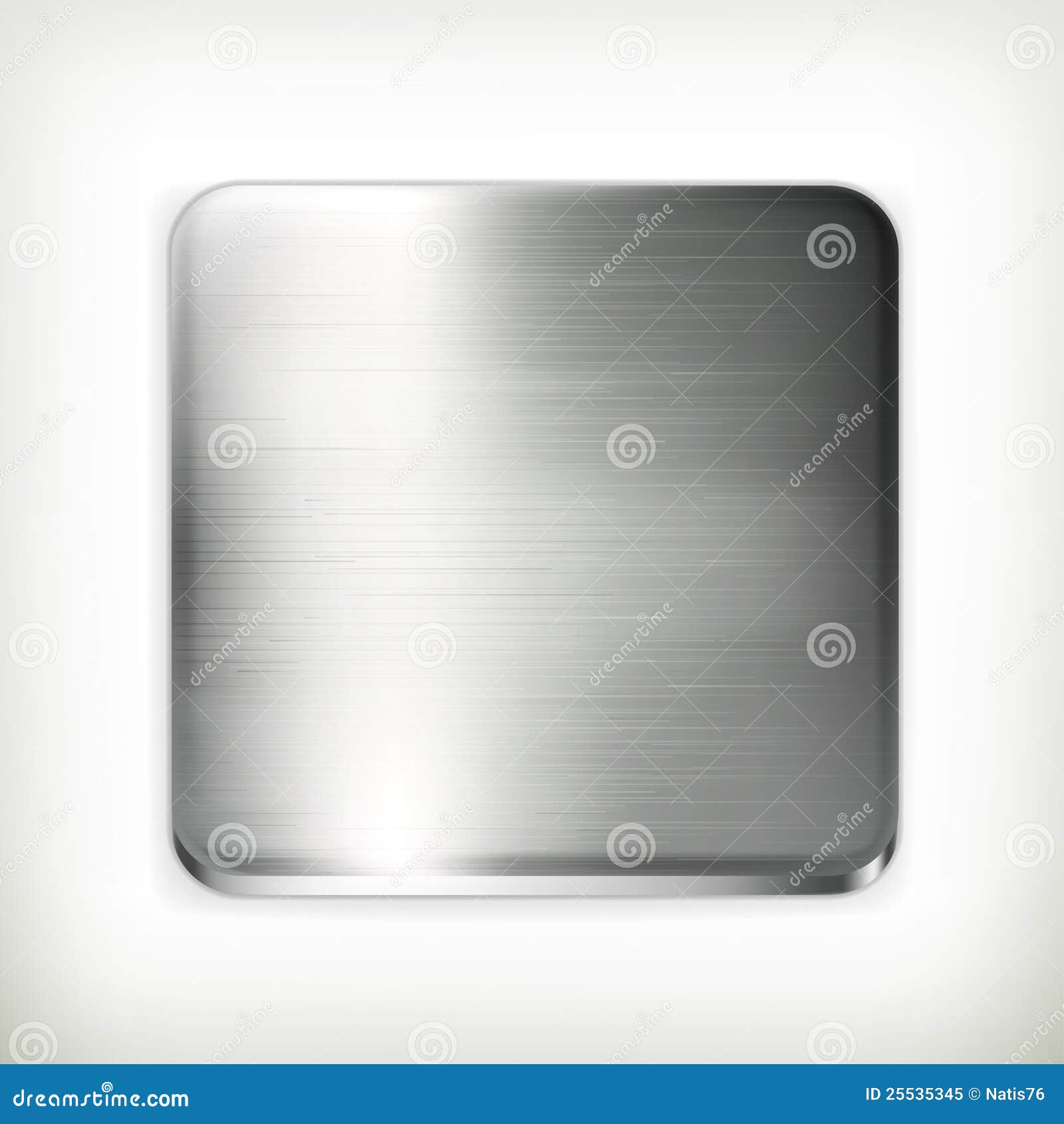 Metal plate stock vector. Illustration of machine, sheet - 25535345
