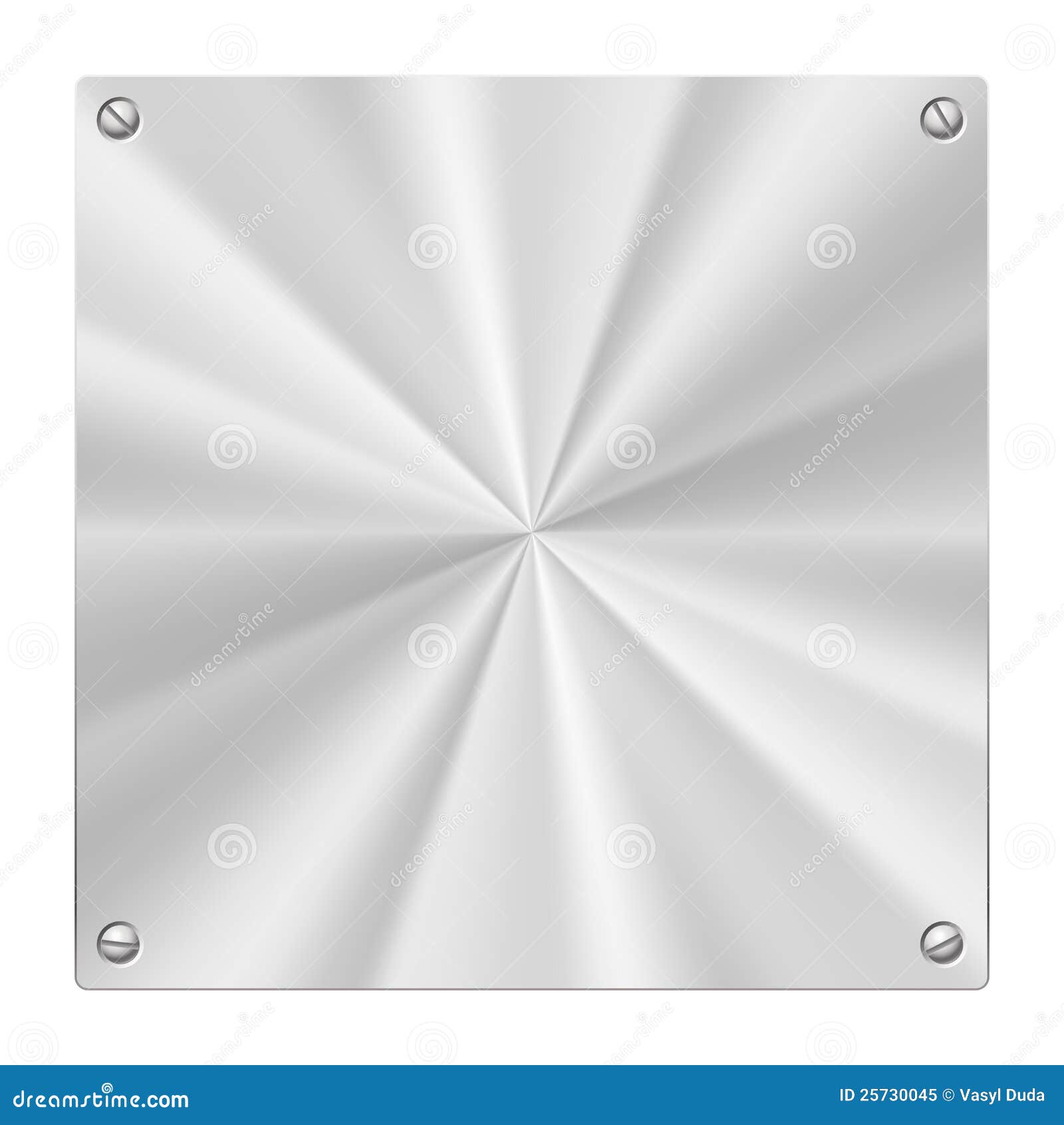Metal Plate stock illustration. Illustration of aluminum - 25730045