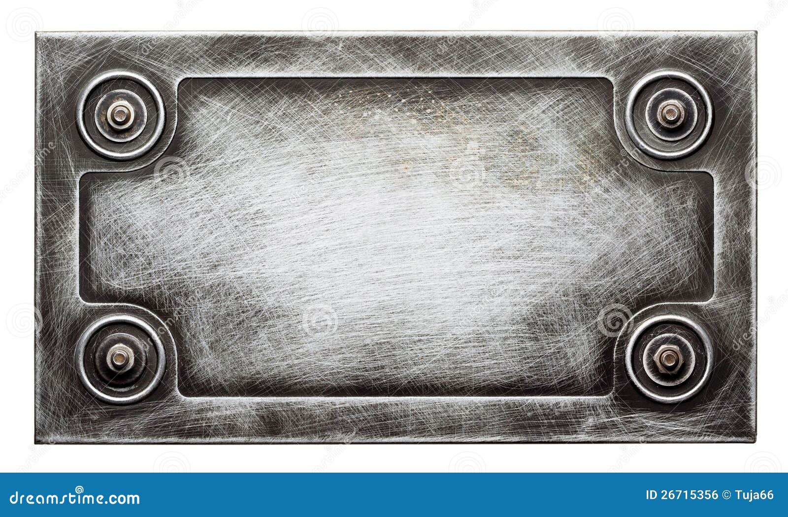 Metal plate stock photo. Image of bolt, iron, element - 26715356