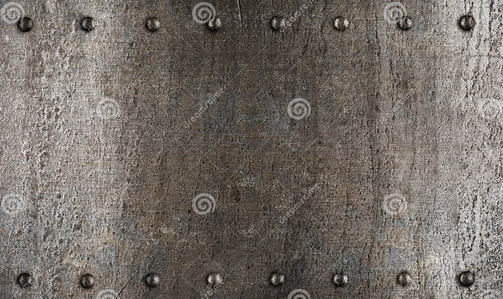 Metal Plate or Armour Texture with Rivets Stock Photo - Image of metal ...