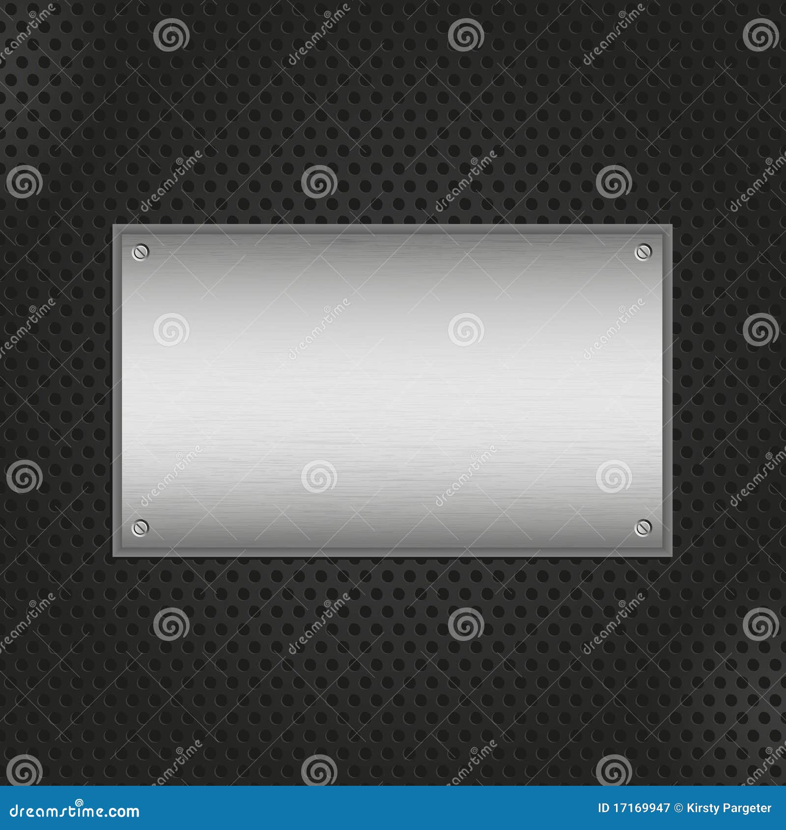 Metal plate background stock vector. Illustration of background - 17169947