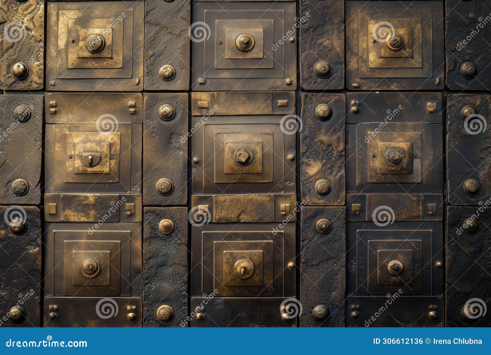 Metal Plate with Embossed of Square Designs Stock Illustration ...