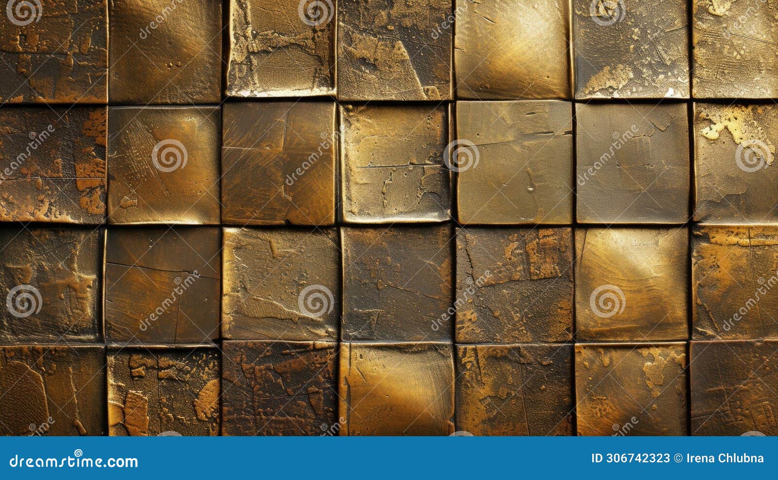 Metal Plate with Embossed of Square Designs Stock Illustration ...