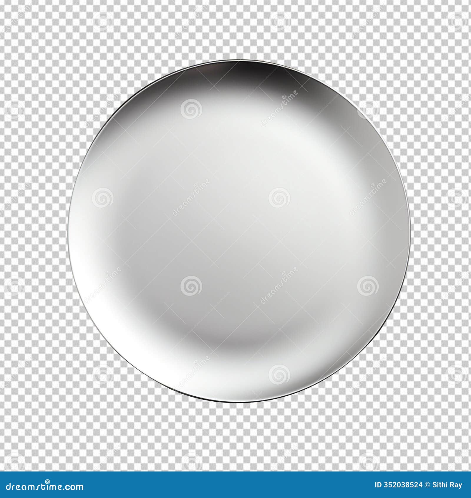Metal Plate Isolated on Transparent Background Stock Illustration ...