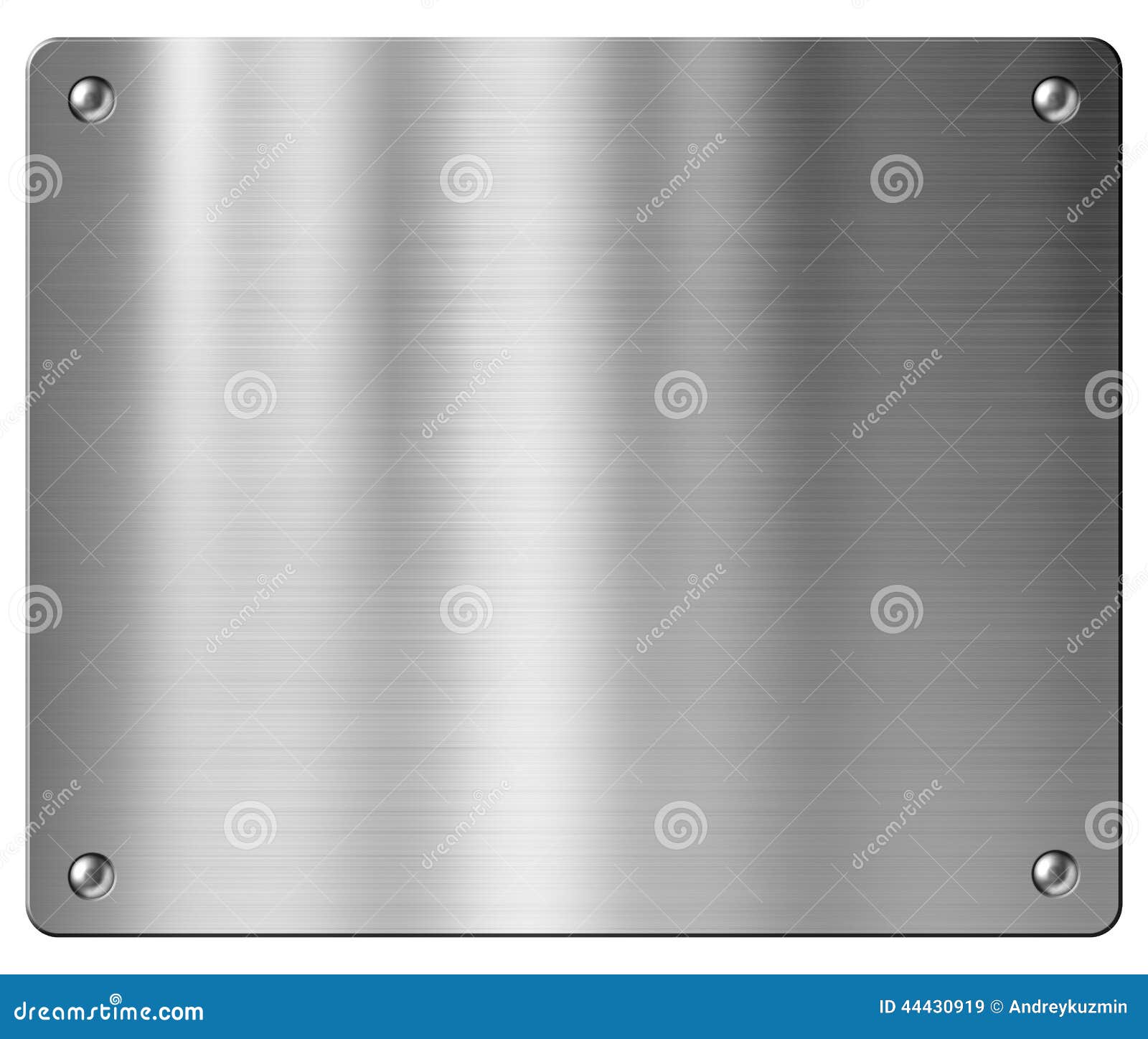 Metal plate isolated stock image. Image of texture, stainless - 44430919