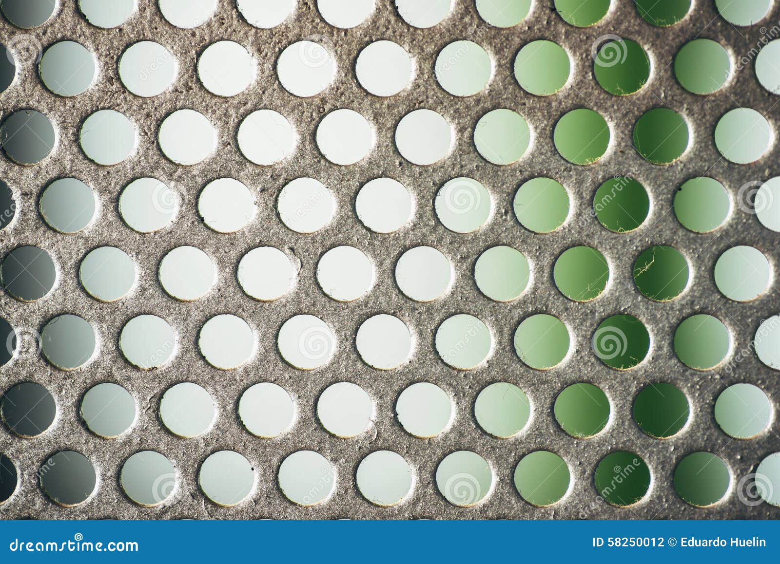 Metal Plate with Many Small Circular Holes, Macro Texture Backgr Stock ...