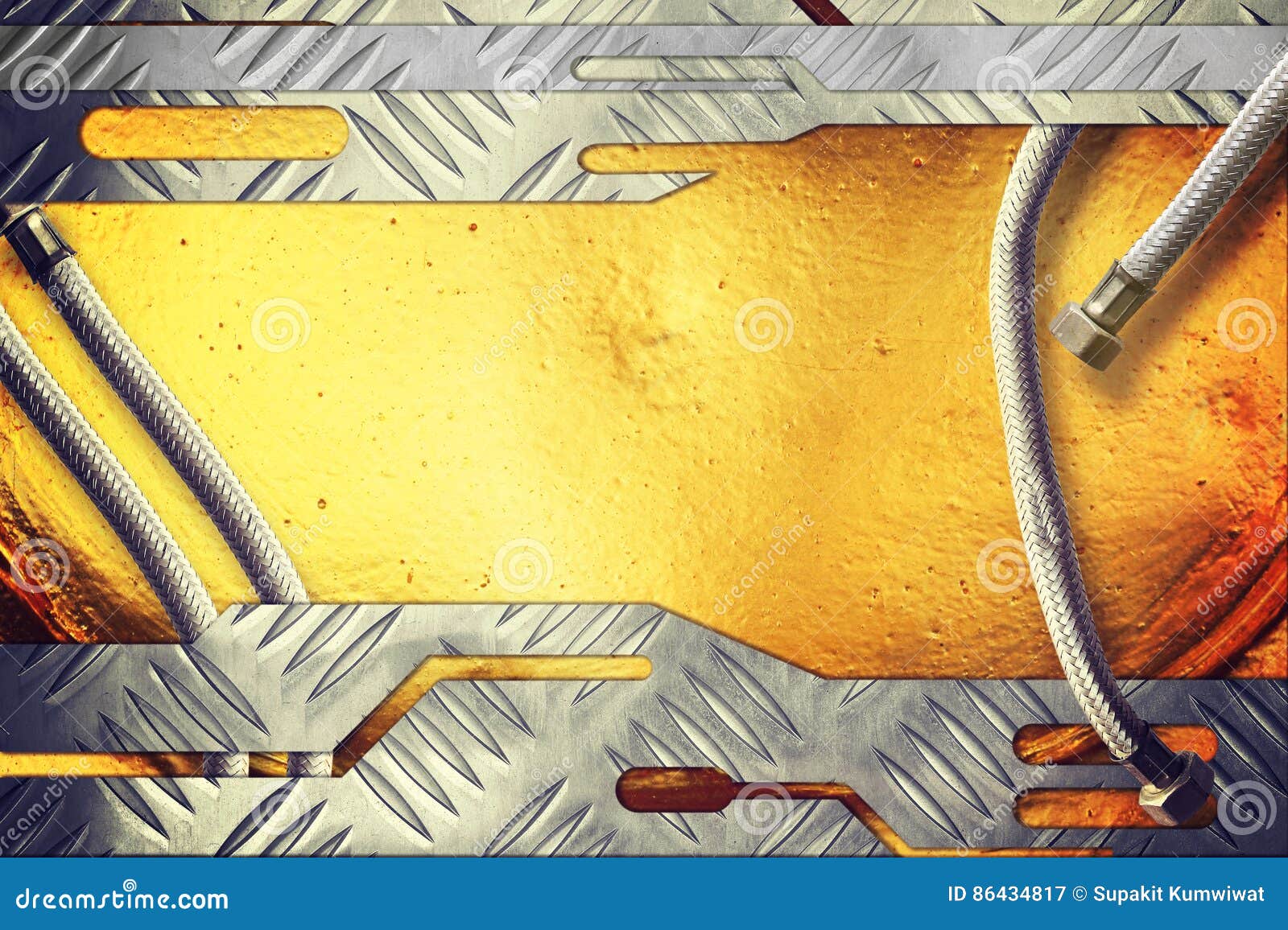 Metal Plate on Metallic Gold Background Stock Image - Image of brass ...