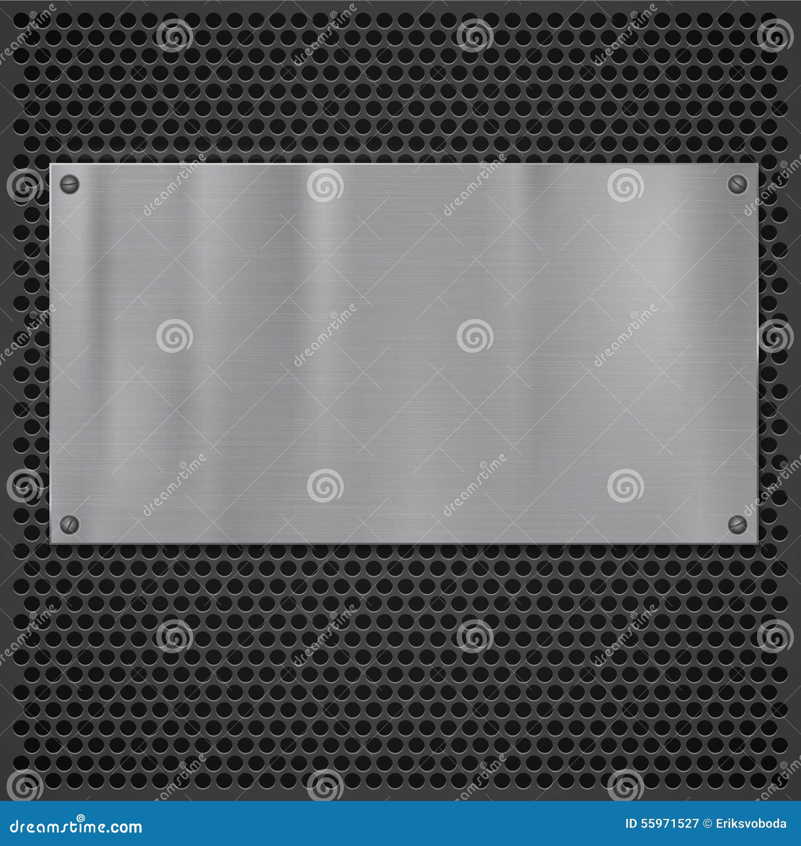 Metal Plate Over Grate Texture Stock Vector - Illustration of aluminium ...