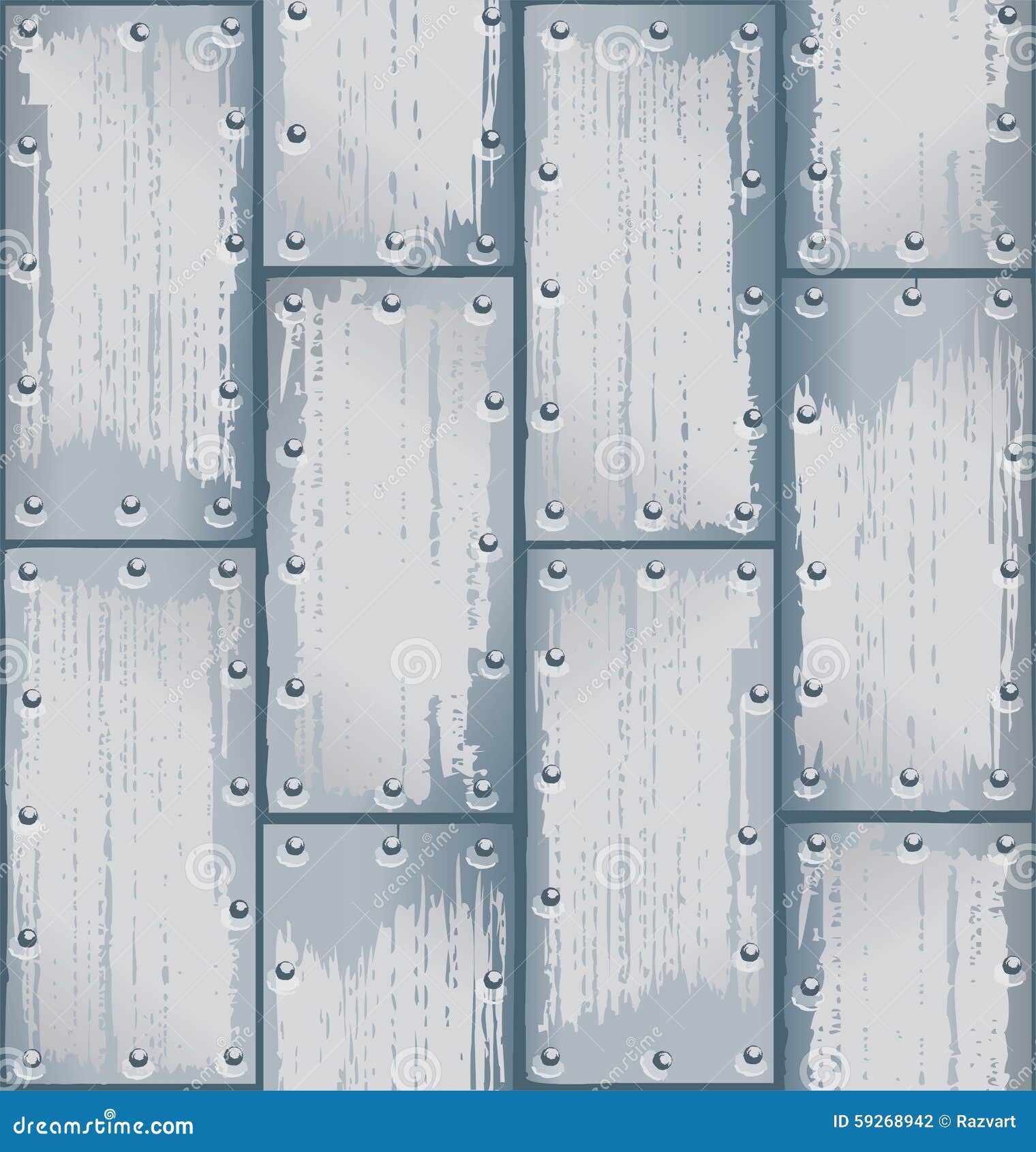 Metal Plate Wall Pattern Vector. Chrome Steel Iron Sheet. Stock Vector ...