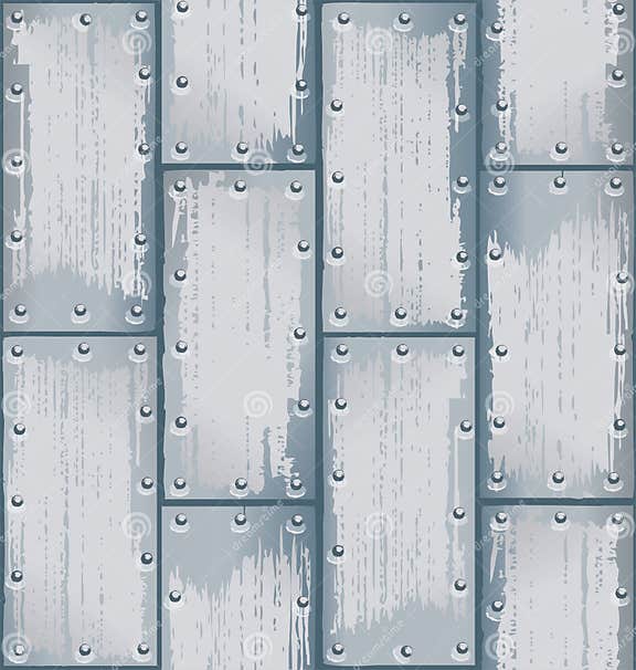 Metal Plate Wall Pattern Vector. Chrome Steel Iron Sheet. Stock Vector ...