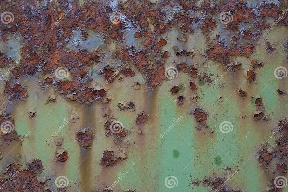 Metal Plate with Rust Texture Stock Photo - Image of paint, rough ...
