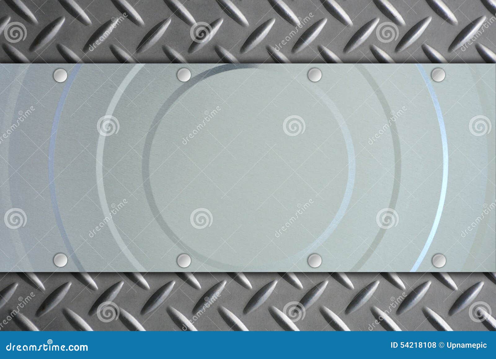 Metal Plate Sign on Metal Background. Stock Photo - Image of plate ...
