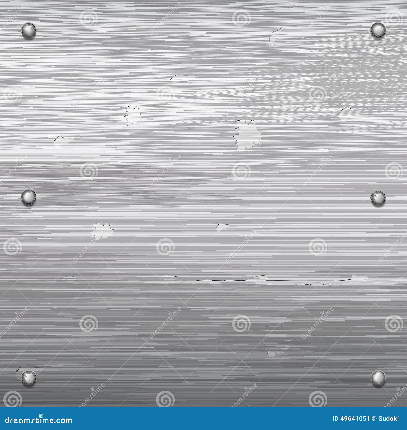 Metal Plate with Space for Your Text Stock Illustration - Illustration ...