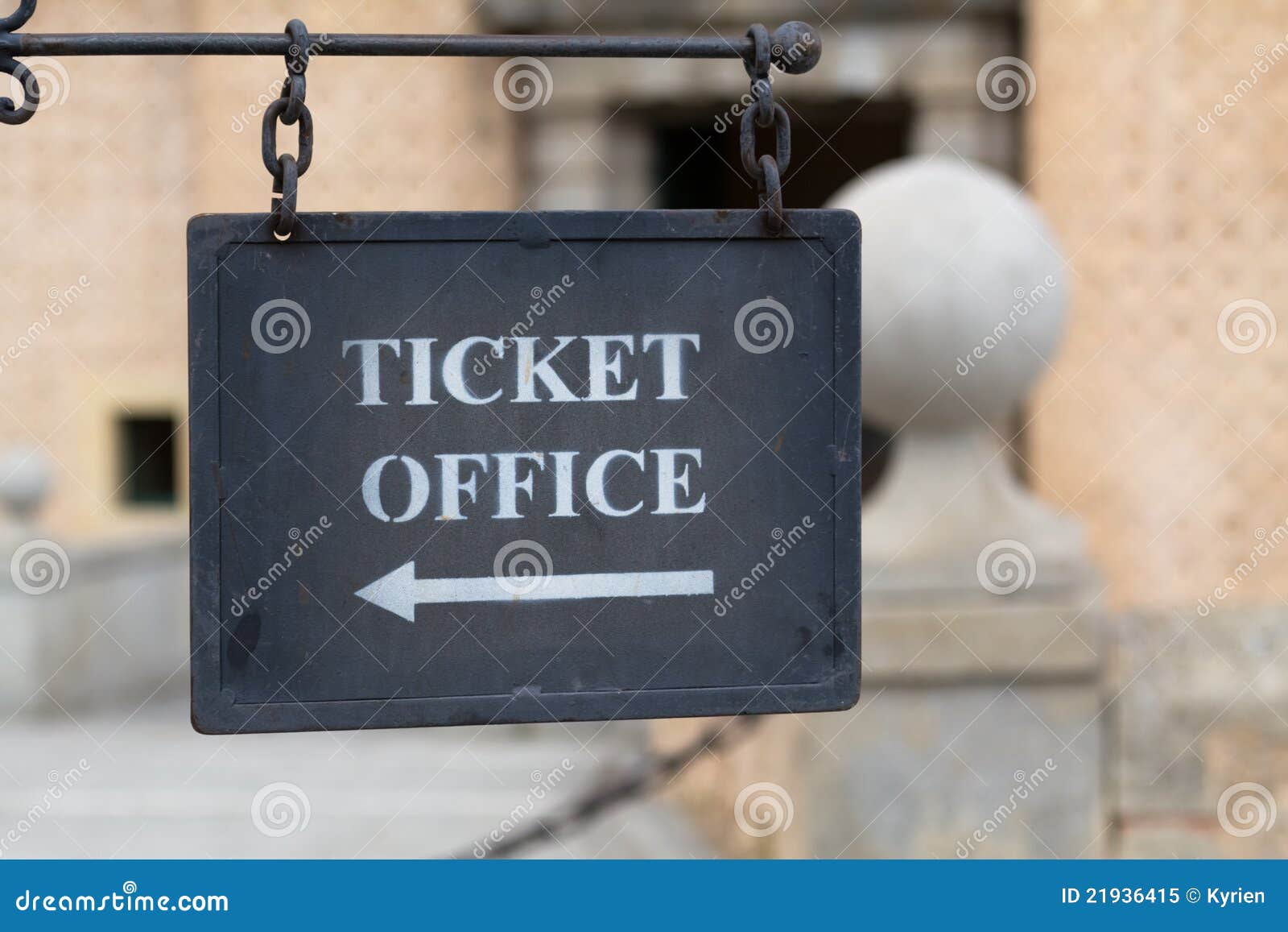 Metal Plate for Ticket Office Stock Image - Image of movie, concert ...
