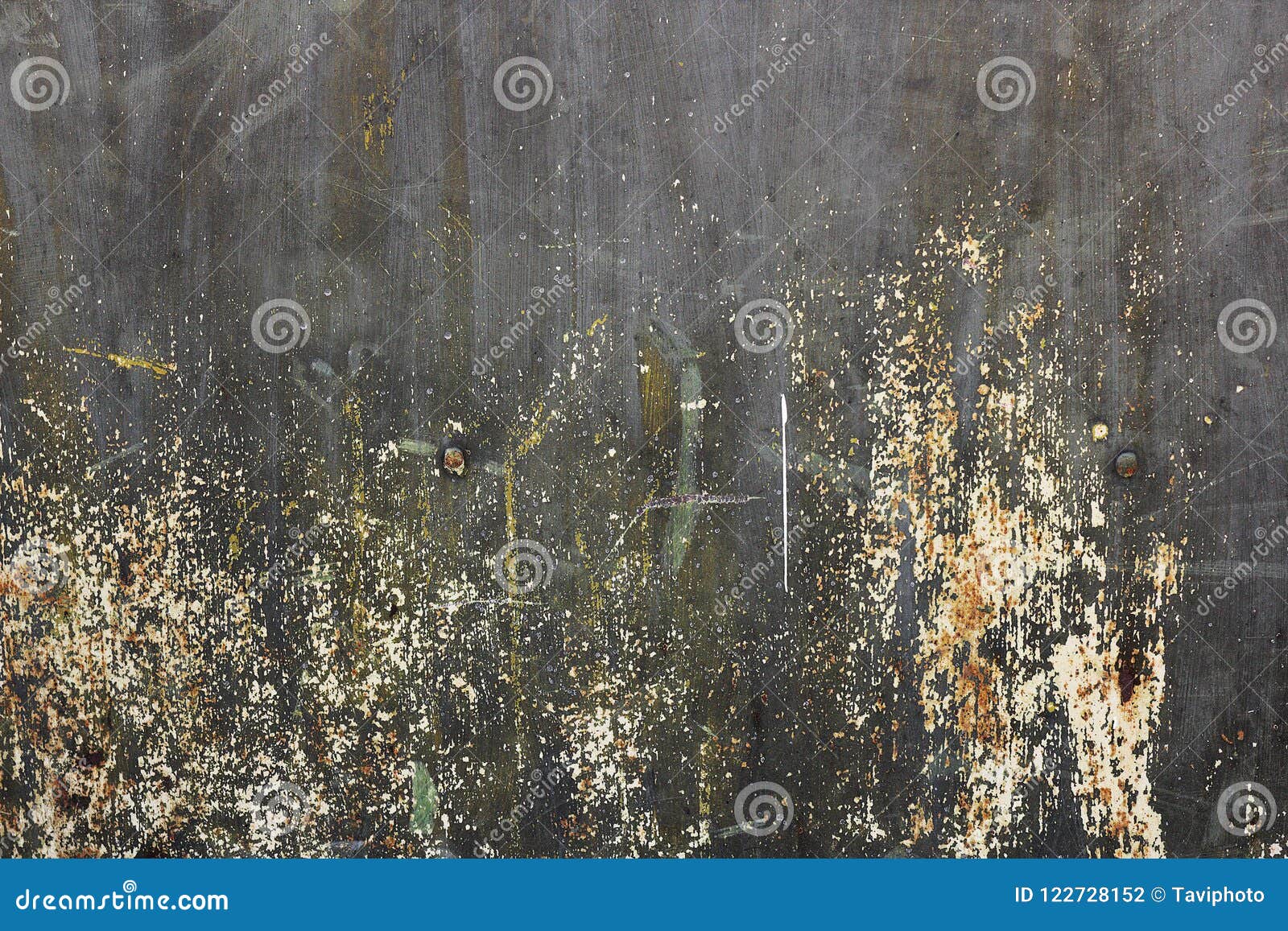 Metal Plate Weathered Surface Stock Photo - Image of damage ...