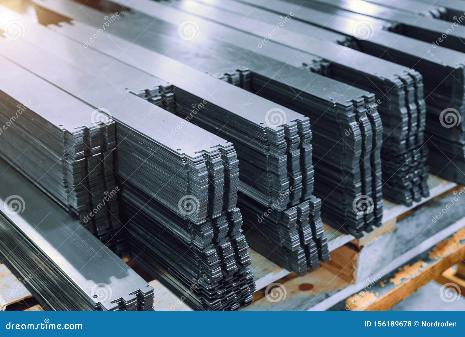 Metal Plates after Processing on Die-cutting Press Stock Photo - Image ...