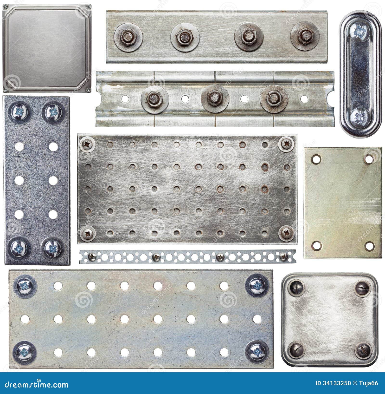 Metal plates stock photo. Image of hardware, rusty, blank - 34133250