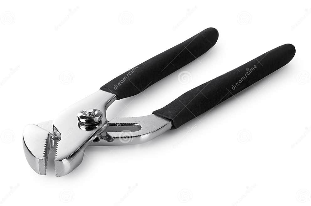 Metal pliers stock image. Image of black, background - 23980229