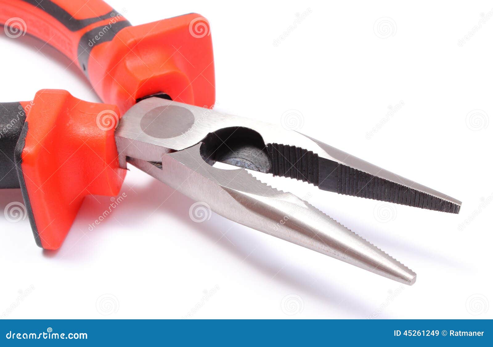 Metal Pliers Isolated on White Background Stock Image - Image of ...