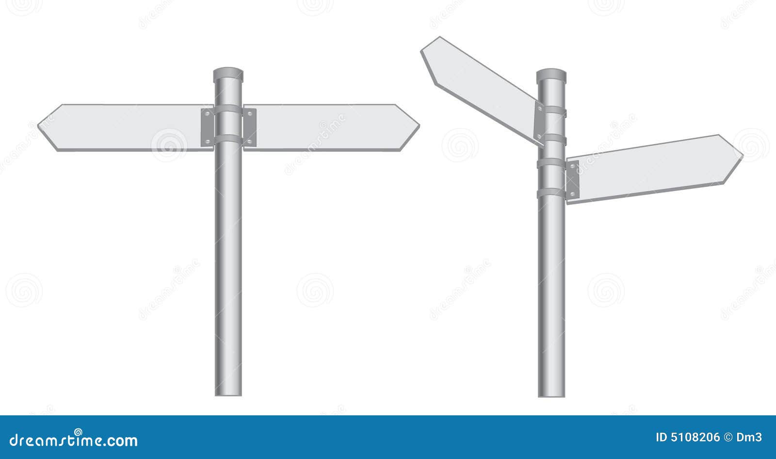 Metal pointer directions stock vector. Illustration of progress - 5108206