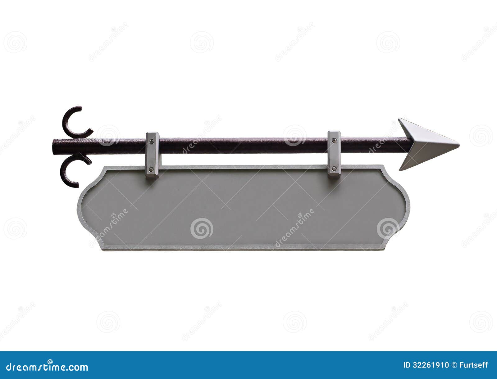 Metal pointer stock photo. Image of placard, shape, architecture - 32261910