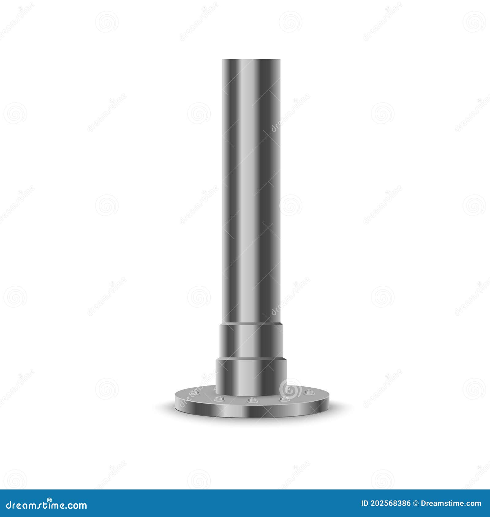 Set metal columns. stock illustration. Illustration of banner - 202568386