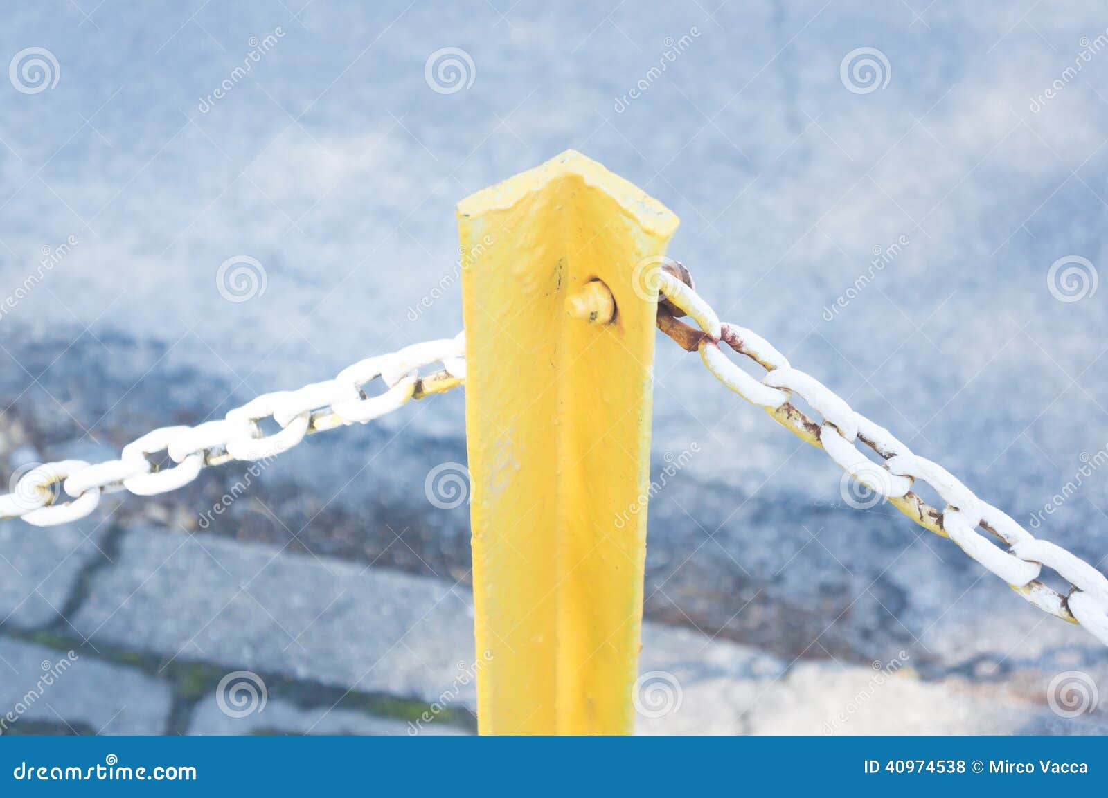 Metal pole chain stock photo. Image of safety, metal - 40974538
