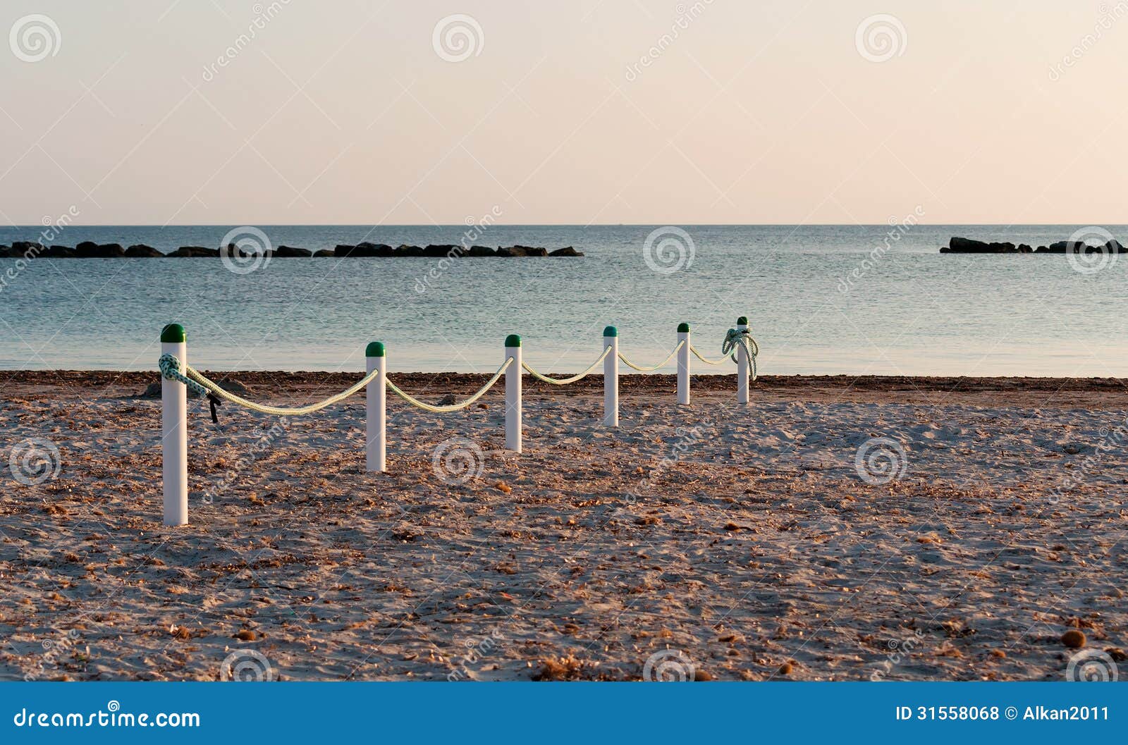 Metal poles stock photo. Image of island, italy, seaside - 31558068