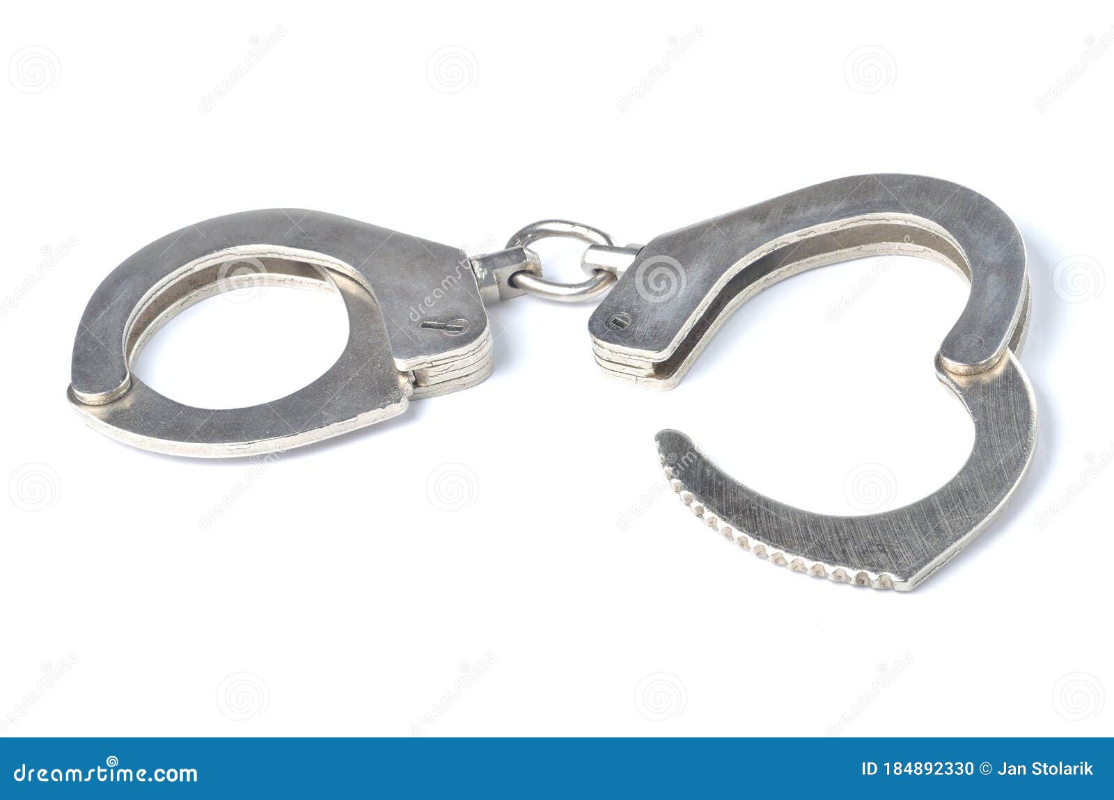 Metal Police Handcuffs Isolated on White Background Stock Photo - Image ... Metal Police Handcuffs Isolated on White Background Stock Photo - Image ...