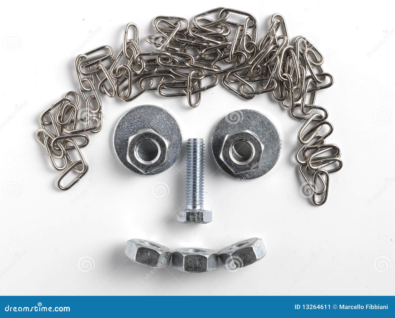 Metal portrait stock image. Image of ironmonger, steel - 13264611