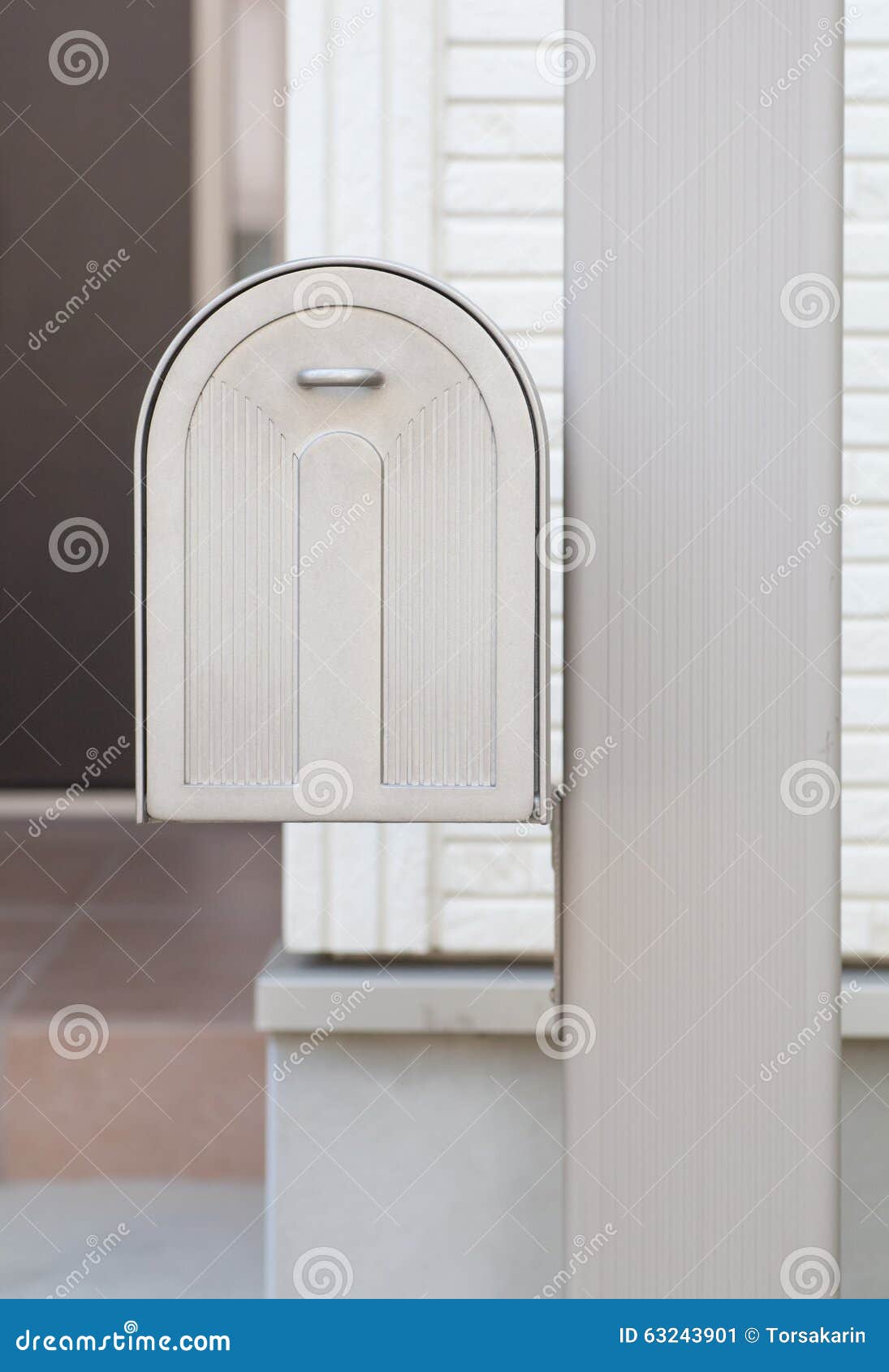 Metal Post Box in Front House Stock Image - Image of front, city: 63243901