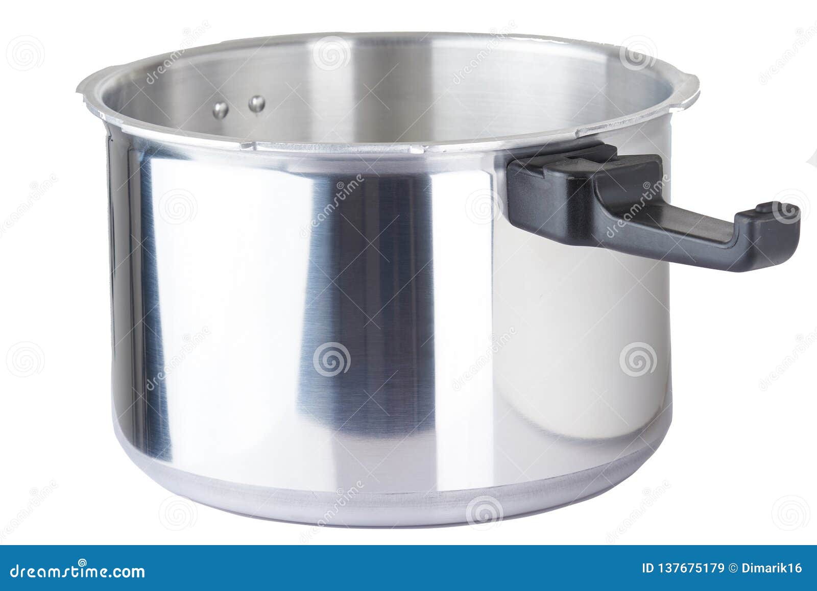 Metal pot for cooking stock image. Image of steamer - 137675179