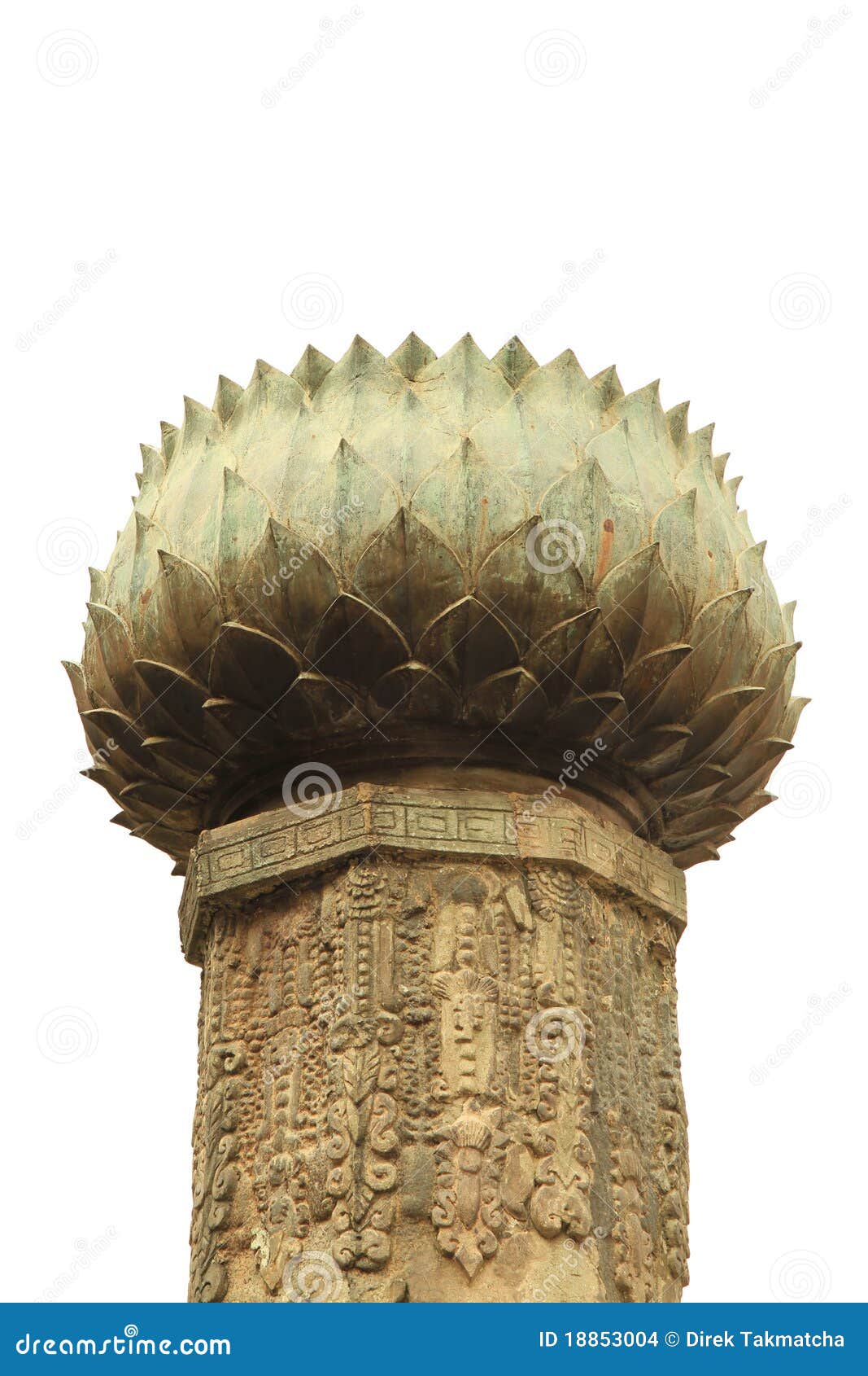 Metal pot in lotus form stock photo. Image of colorful - 18853004